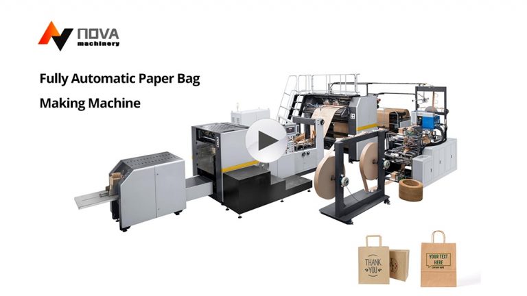 Fully Automatic Paper Bag Making Machine Manufacturer - Nova