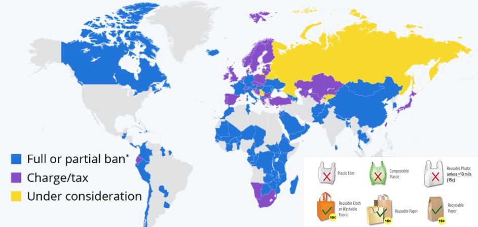 Which countries have banned plastic bag? A complete guide
